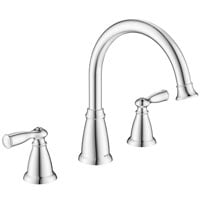 Moen Banbury 86924 Tub Faucet, 2-Faucet Handle, Stainless Steel, Chrome ...