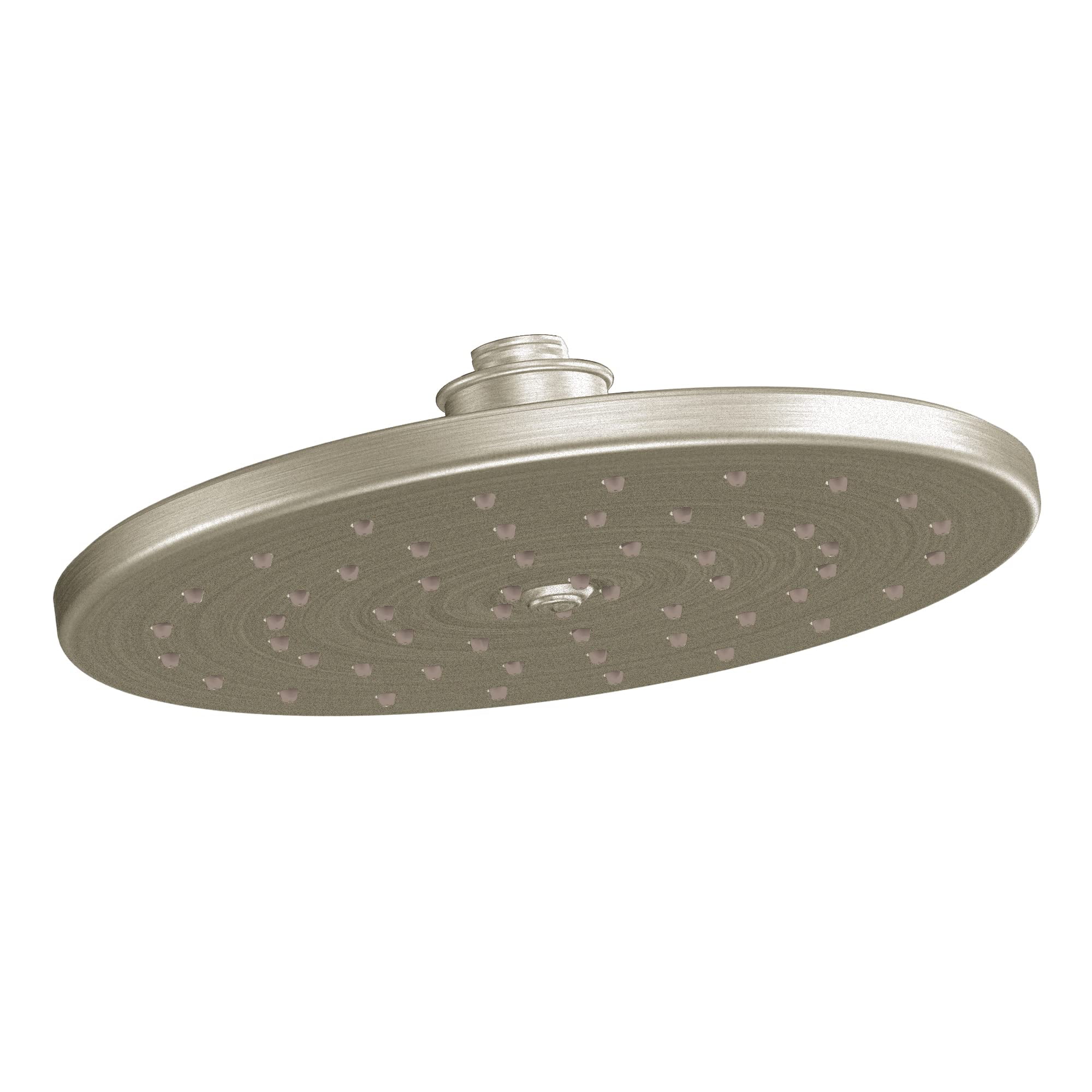 Moen Brushed Nickel One-Function 10" Diameter Spray Head Rainshower ...
