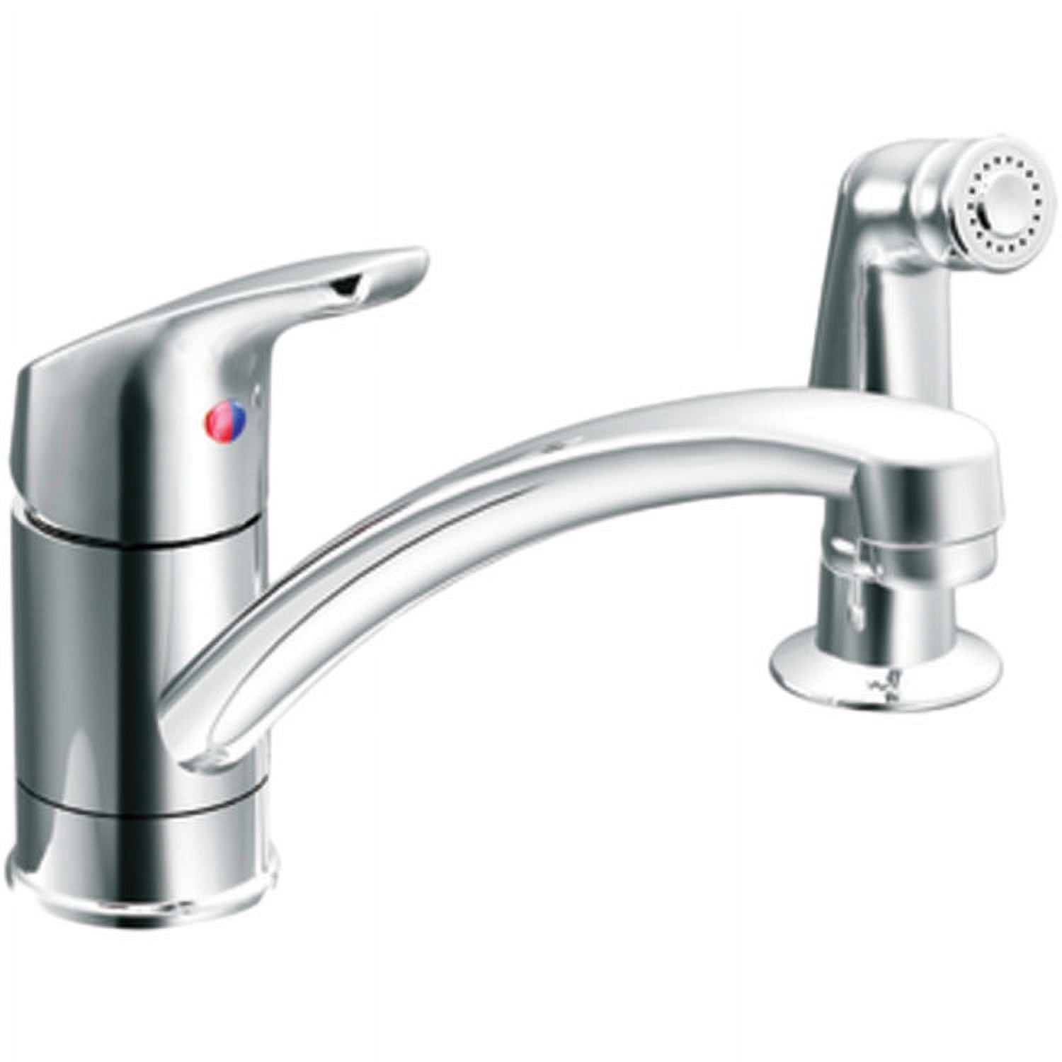 Moen CFG CA42514 Baystone Chrome 1-Handle Kitchen Faucet with Side ...