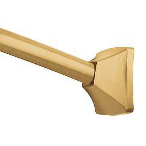 Moen CSR2164BG Brushed gold adjustable curved shower rod - Walmart.com