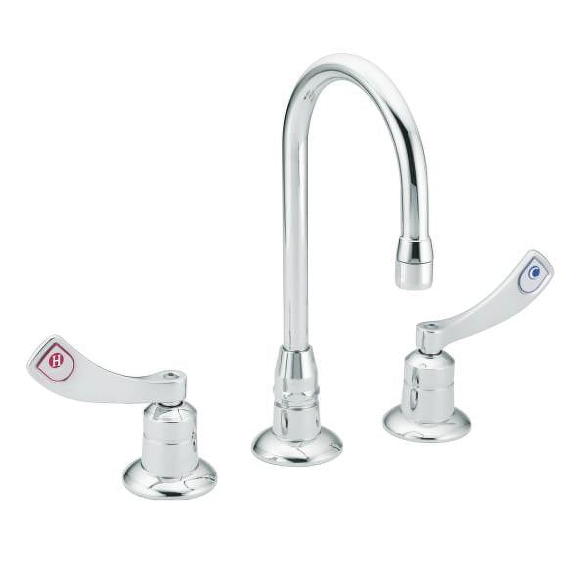 Moen Commercial Kitchen Widespread Faucet, 8 In., Chrome Plated ...