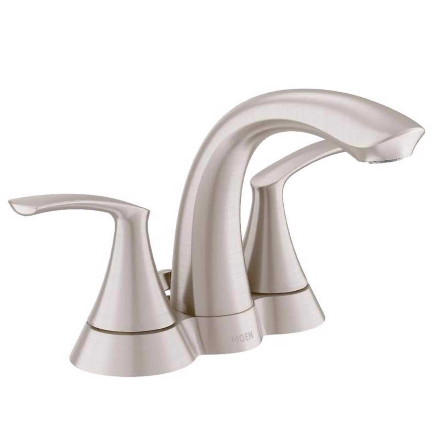 Moen Darcy Brushed Nickel Bathroom Faucet 4 in. - Walmart.com