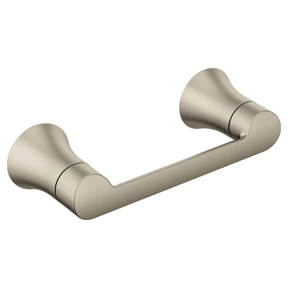 Moen YB0208BN Doux Wall Mount Toilet Tissue Holder in Brushed Nickel ...