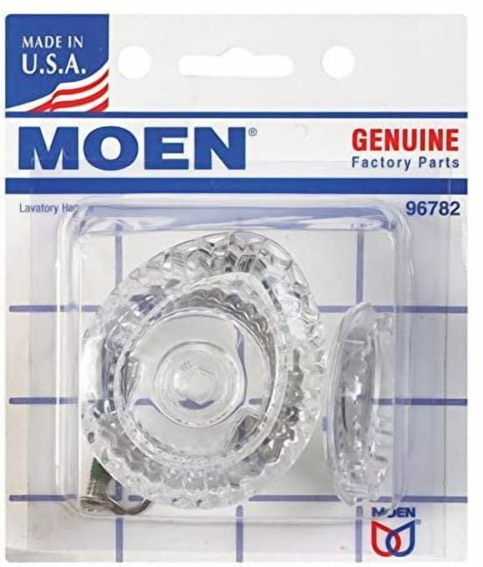 Moen Faucet Handle Genuine Moen Chrome Clear Carded - Walmart Business ...