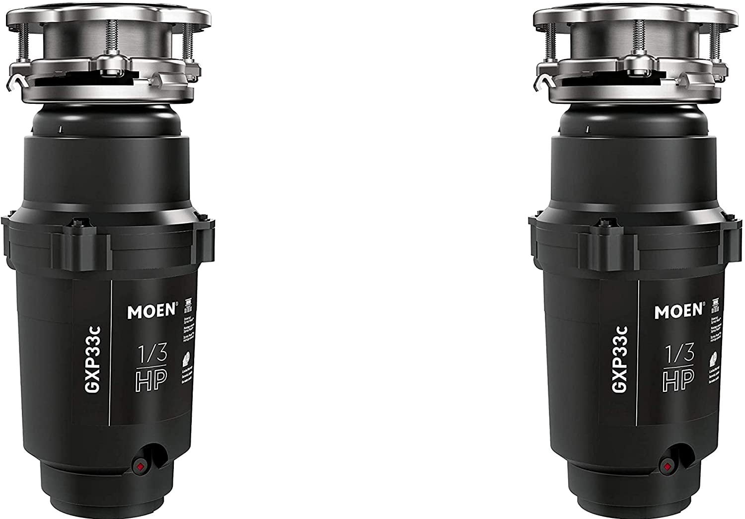 Moen GXP33C Lite Series PRO 1/3 HP Continuous Feed Garbage Disposal ...