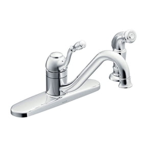Moen 7425SRS Chateau One-Handle Low Arc Kitchen Faucet, Spot Resist ...