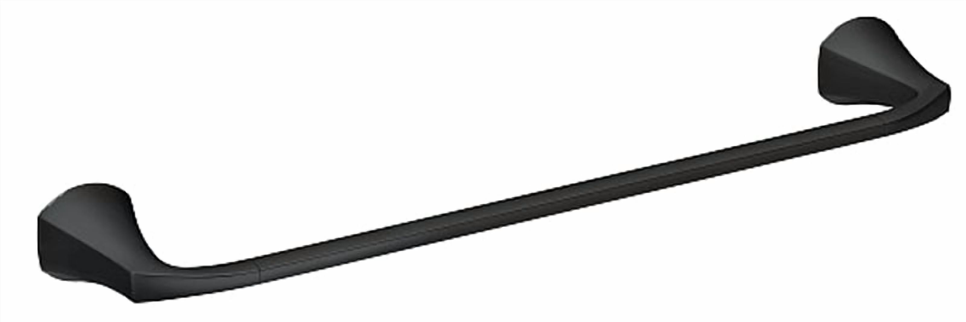 Moen Lindor Series MY8724BL Towel Bar, 24 in L Rod, Brass/Zinc, Matte ...