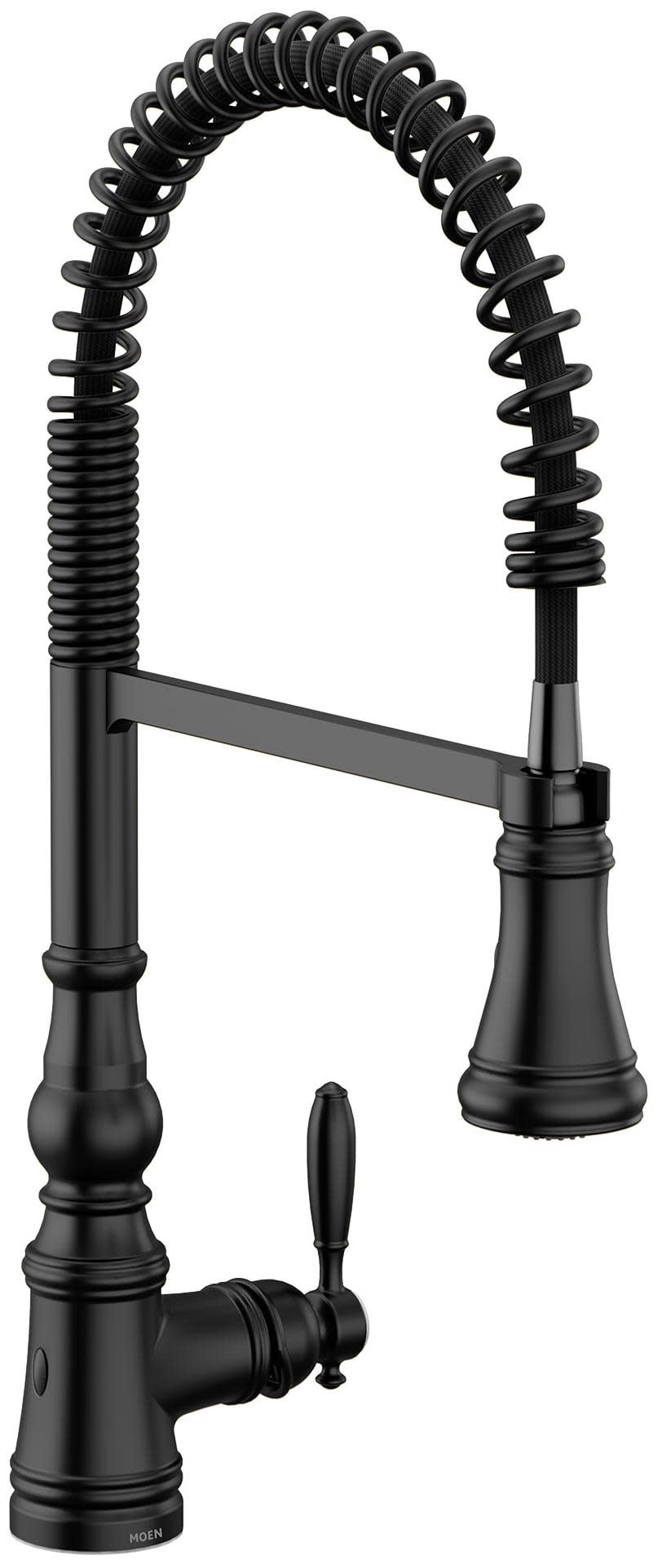 Moen S73104EWBL Weymouth 1.5 GPM Single Hole Pre-Rinse Pull Down ...