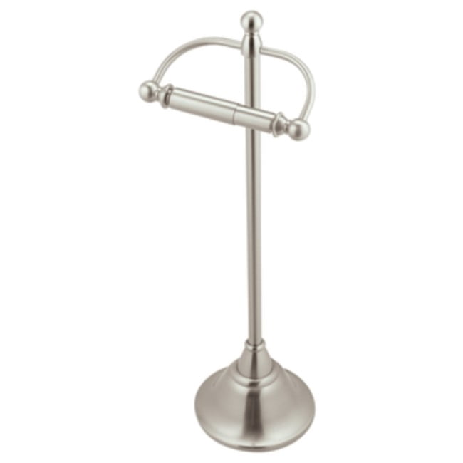Moen, Toilet Paper Holder, DN6850BN, Freestanding Brushed Nickel ...