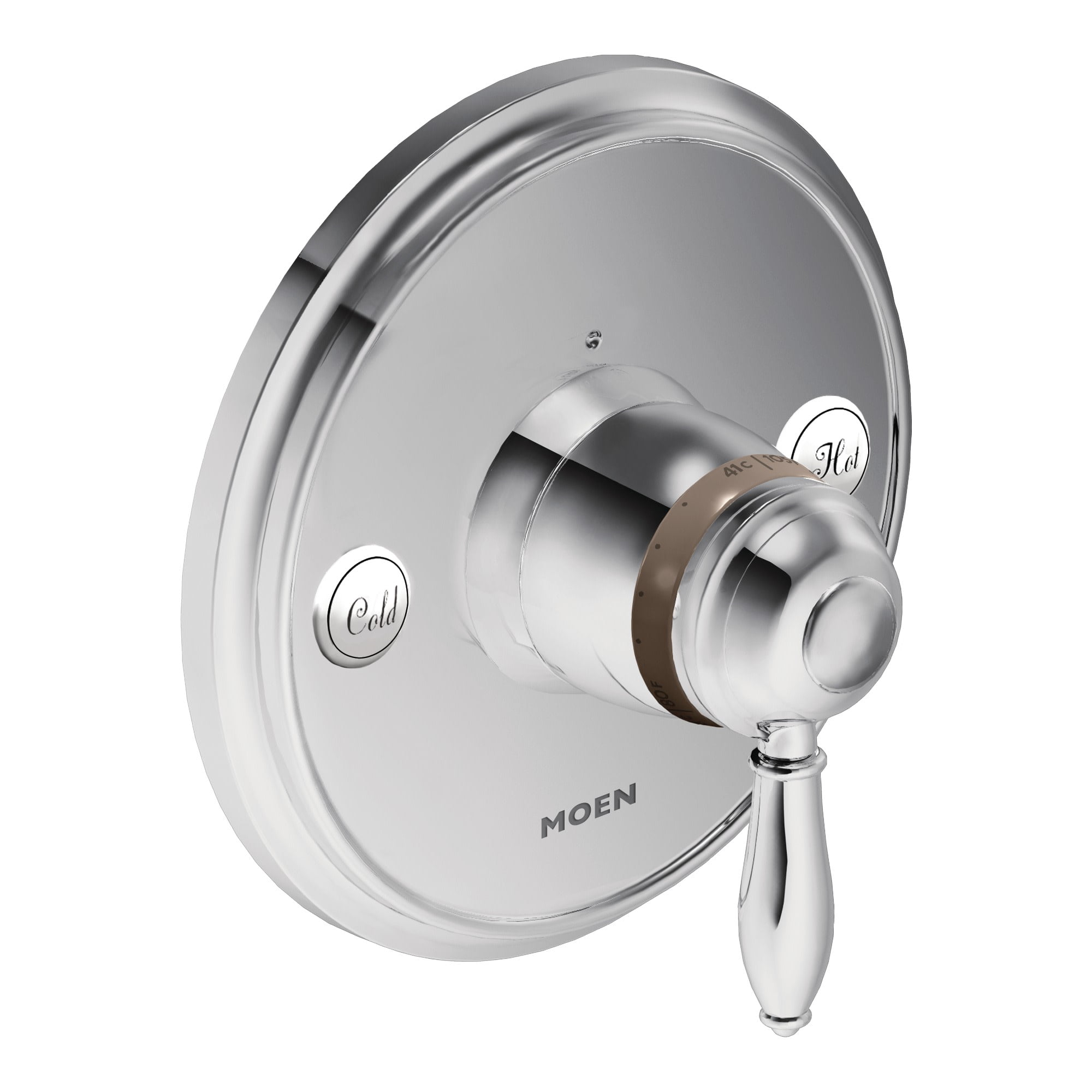 Moen Weymouth Single Handle Thermostatic Valve Trim, Metal Construction ...