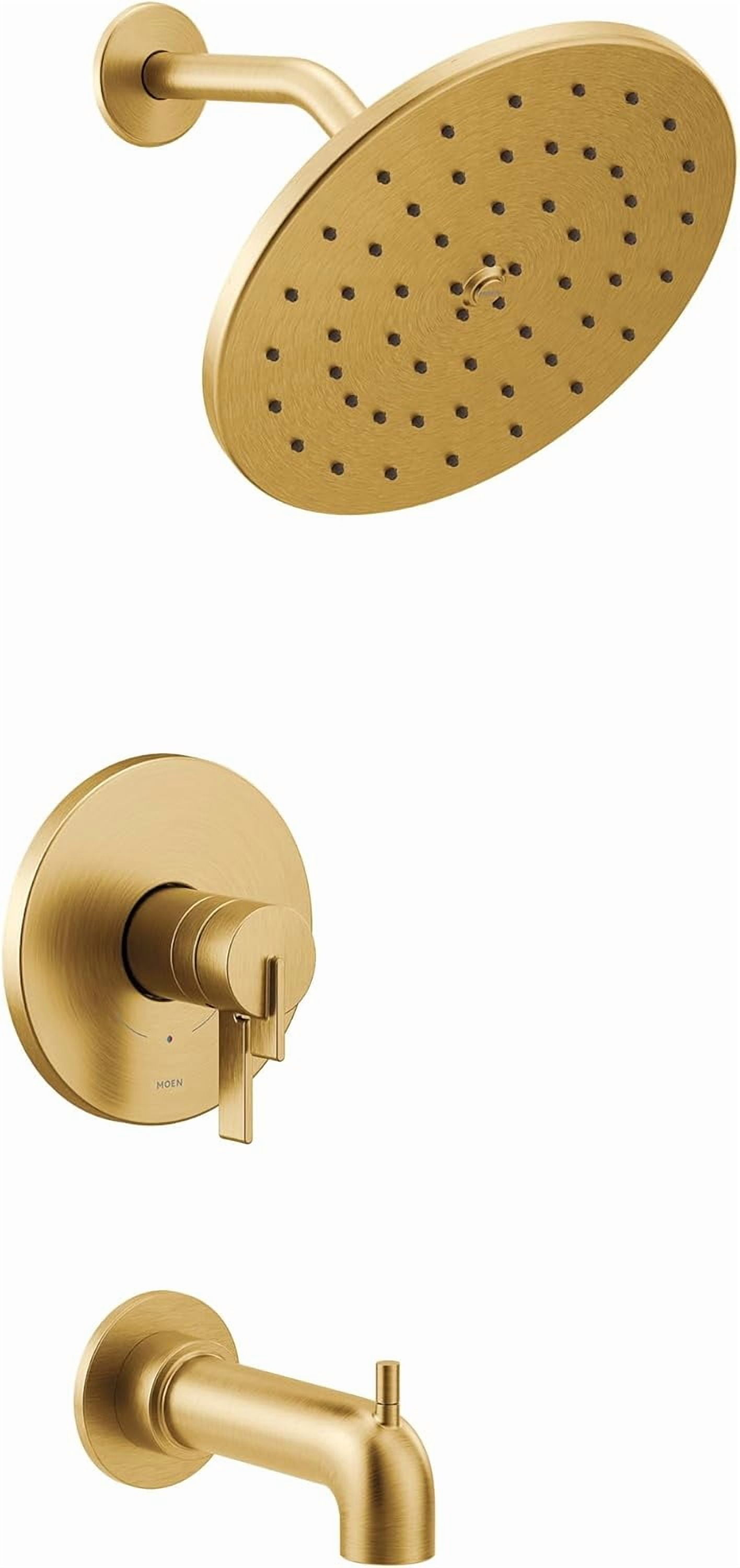 Moen Cia Brushed Gold M-CORE 4-Series Thermostatic Tub and Shower Trim ...