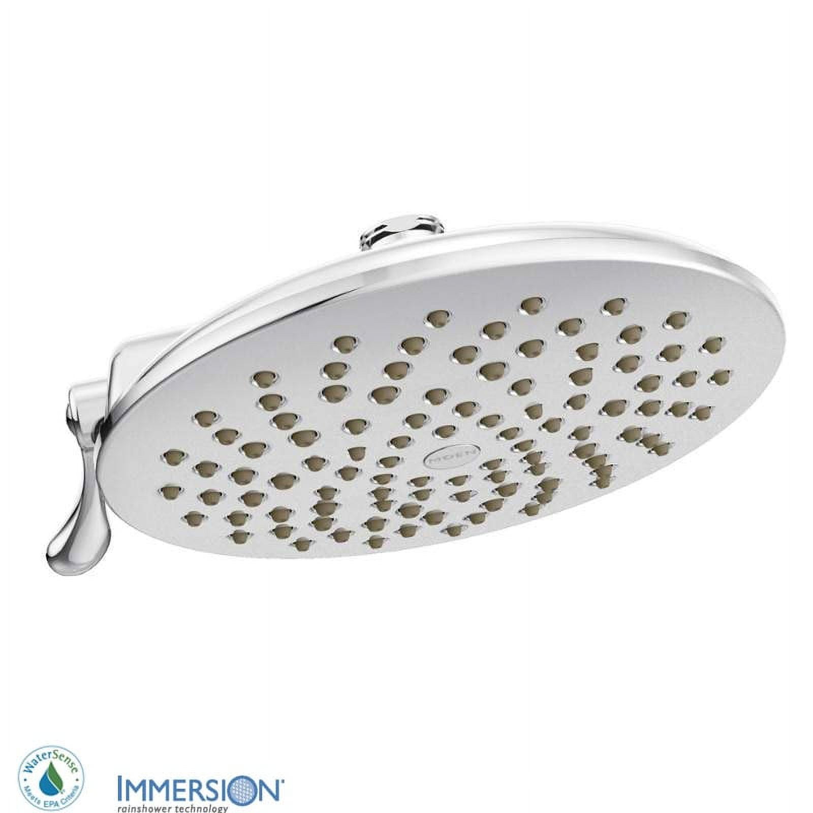 Moen Velocity Chrome Two-Function 8" Diameter Spray Head Eco ...