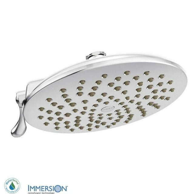 Moen Velocity Chrome Two-Function 8" Diameter Spray Head Eco-Performance Rainshower - Walmart.com