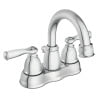 Moen Weylon Two Handle Chrome Centerset Bathroom Sink Faucet, 84790 ...