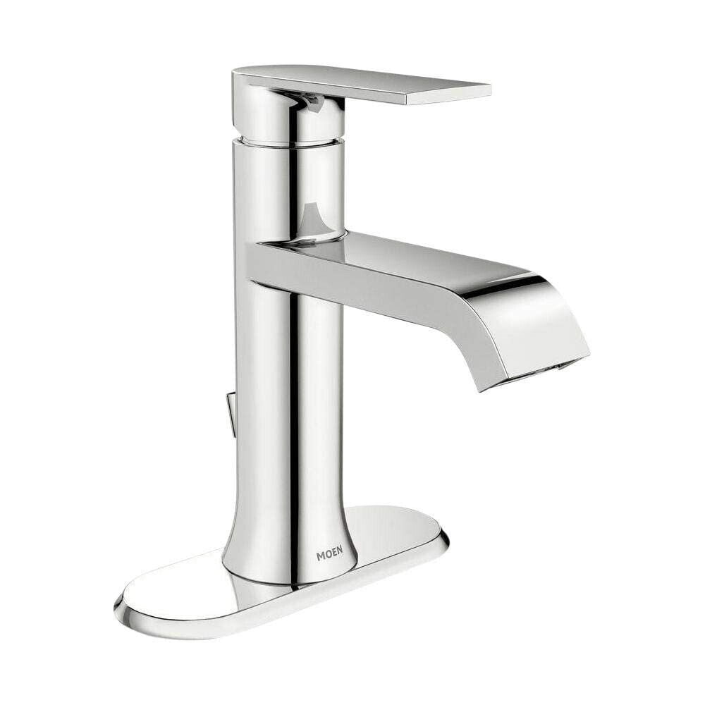 Moen Genta Single Handle Bathroom Faucet, 1.2 GPM, Chrome Finish ...