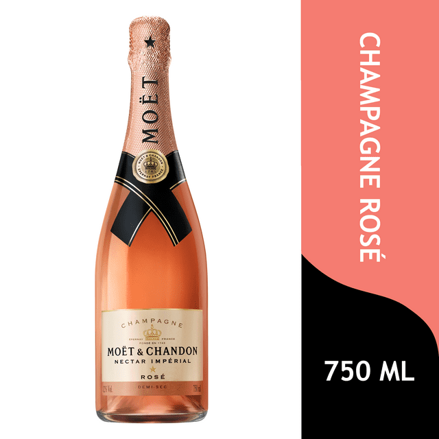 Moet & Chandon Champagne Nectar Imperial Rose 750ML - Walmart.com