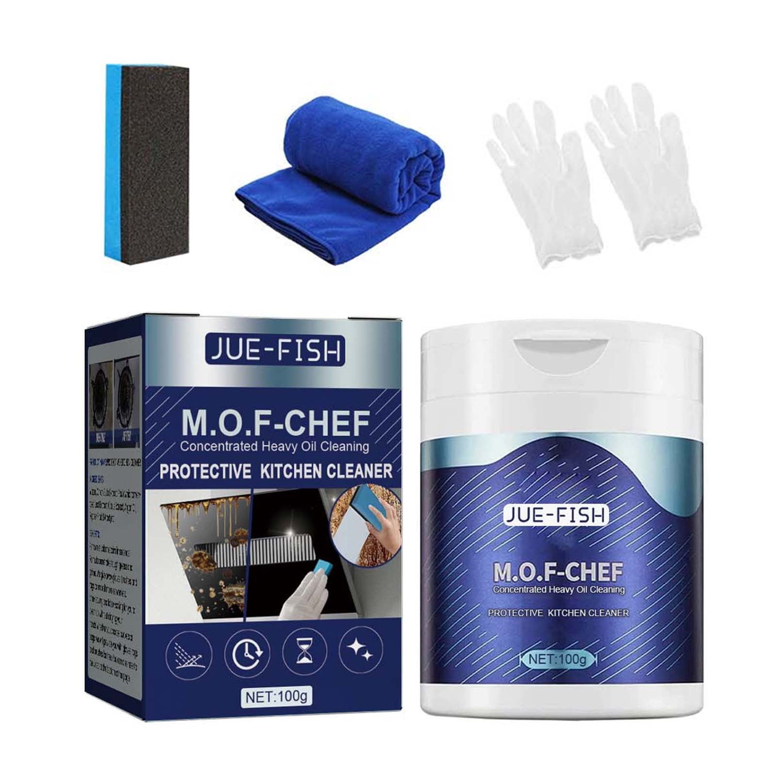 Mof Chef Cleaner Powder, Heavy Kitchen Duty Degreaser, All Purpose ...
