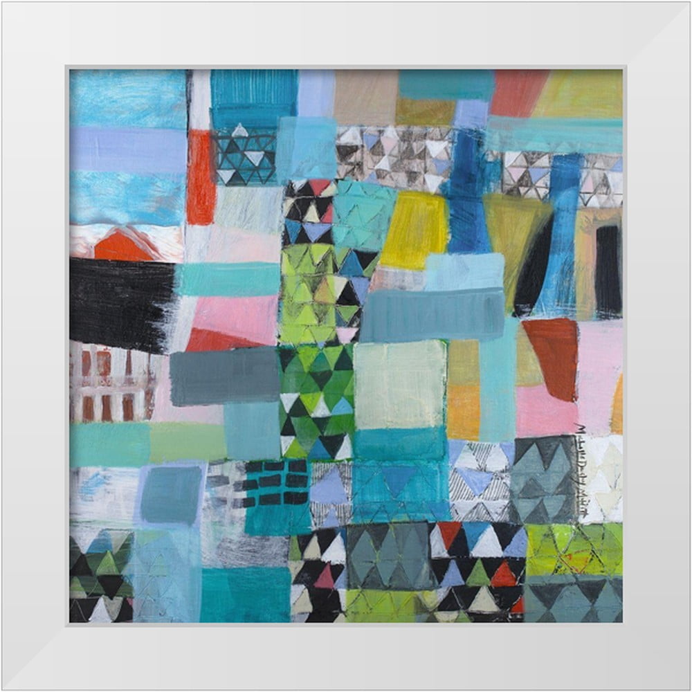 Moffitt, Michelle Daisley 20x20 White Modern Wood Framed Museum Art ...