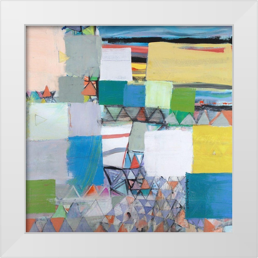 Moffitt, Michelle Daisley 20x20 White Modern Wood Framed Museum Art ...