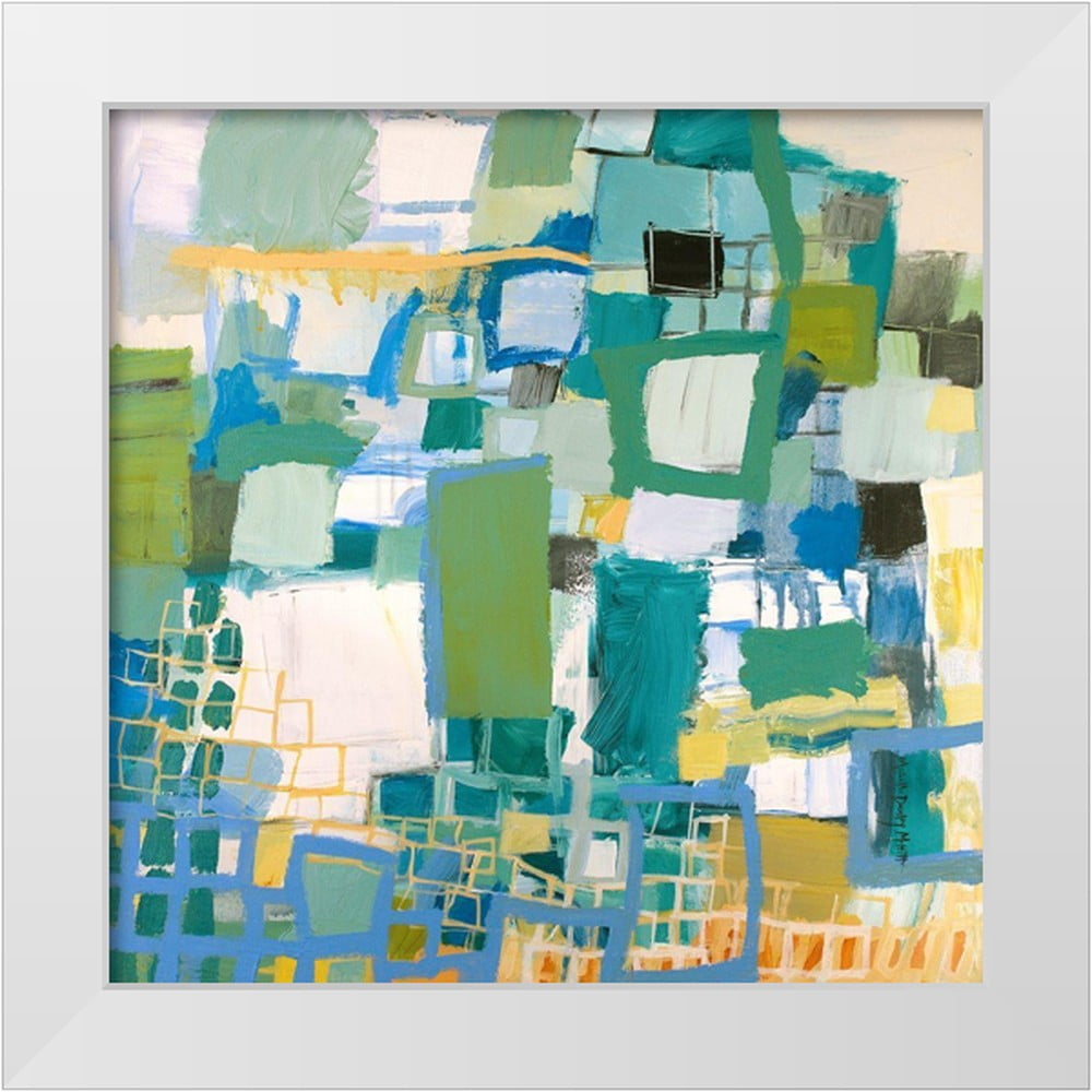 Moffitt, Michelle Daisley 20x20 White Modern Wood Framed Museum Art ...