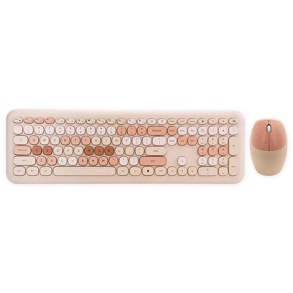 Mofii 666 2.4G Wireless Keyboard Mouse Combo Mixed Color 110 Key ...