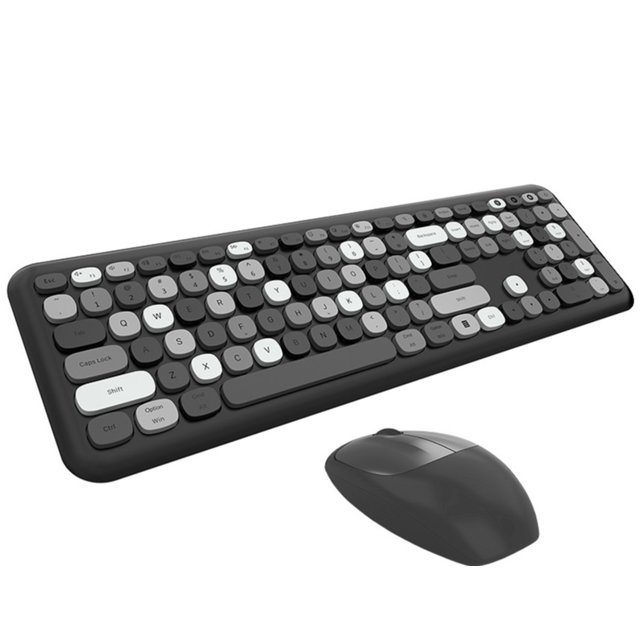 Mofii 666 Keyboard Mouse Combo Wireless 2.4G Mixed Color 110 Key ...