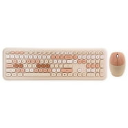 Mofii Sweet Keyboard Mouse Combo, Colored Cute Keyboard,2.4G Wireless ...