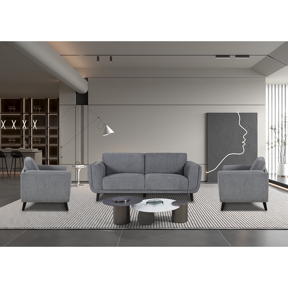 Mofit Home, Hattie Modern Motion Sofa Set Living Room, Grey, Modern ...