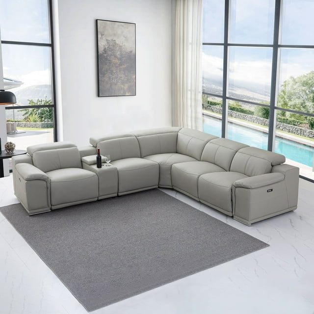 Mofit Home,Living Room,Cindy 6PCS Modern Motion Reclining Sectional ...