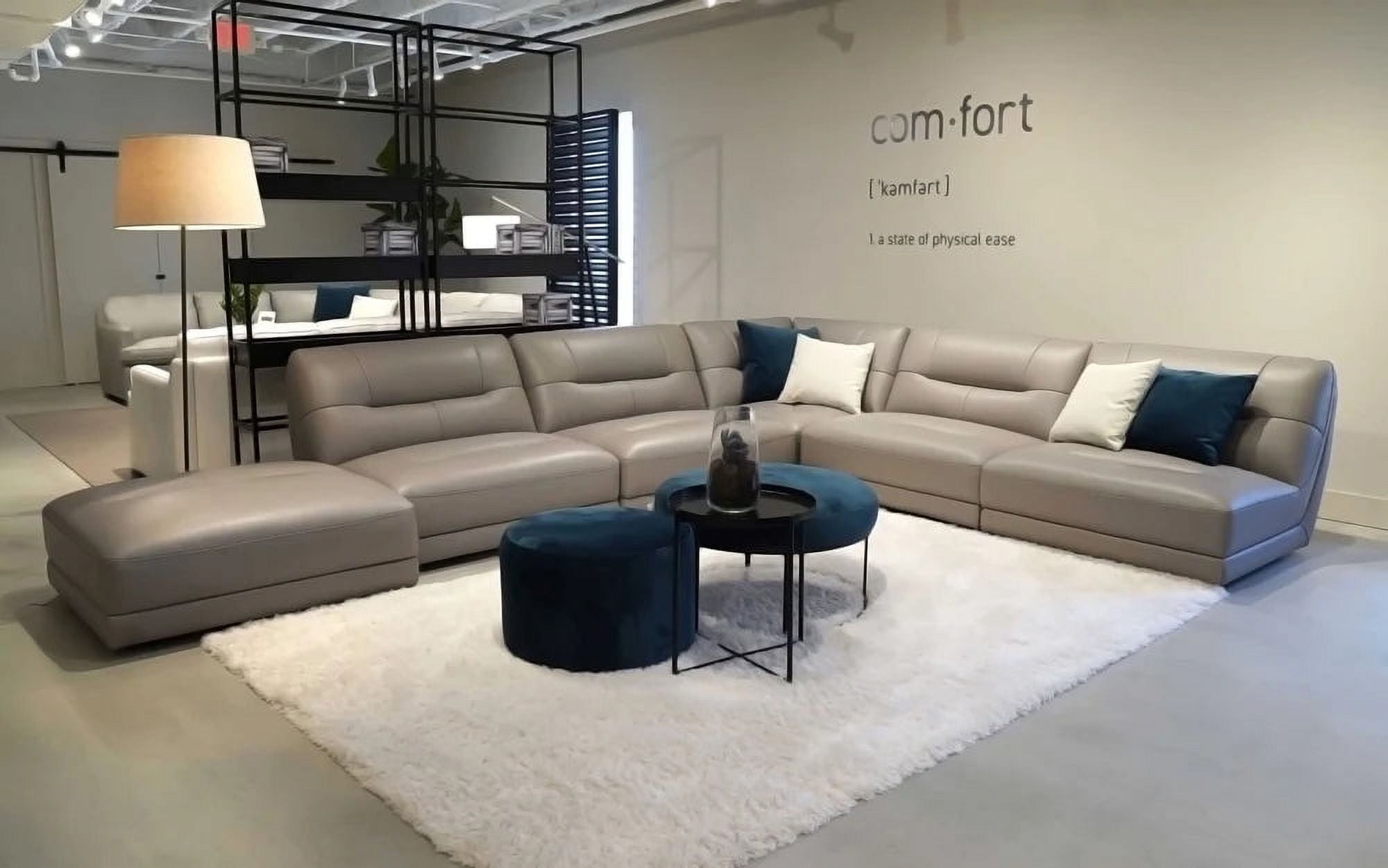 Mofit Home, SKEIRON 6PC MODERN MOTION SECTIONAL SOFA, Living room ...