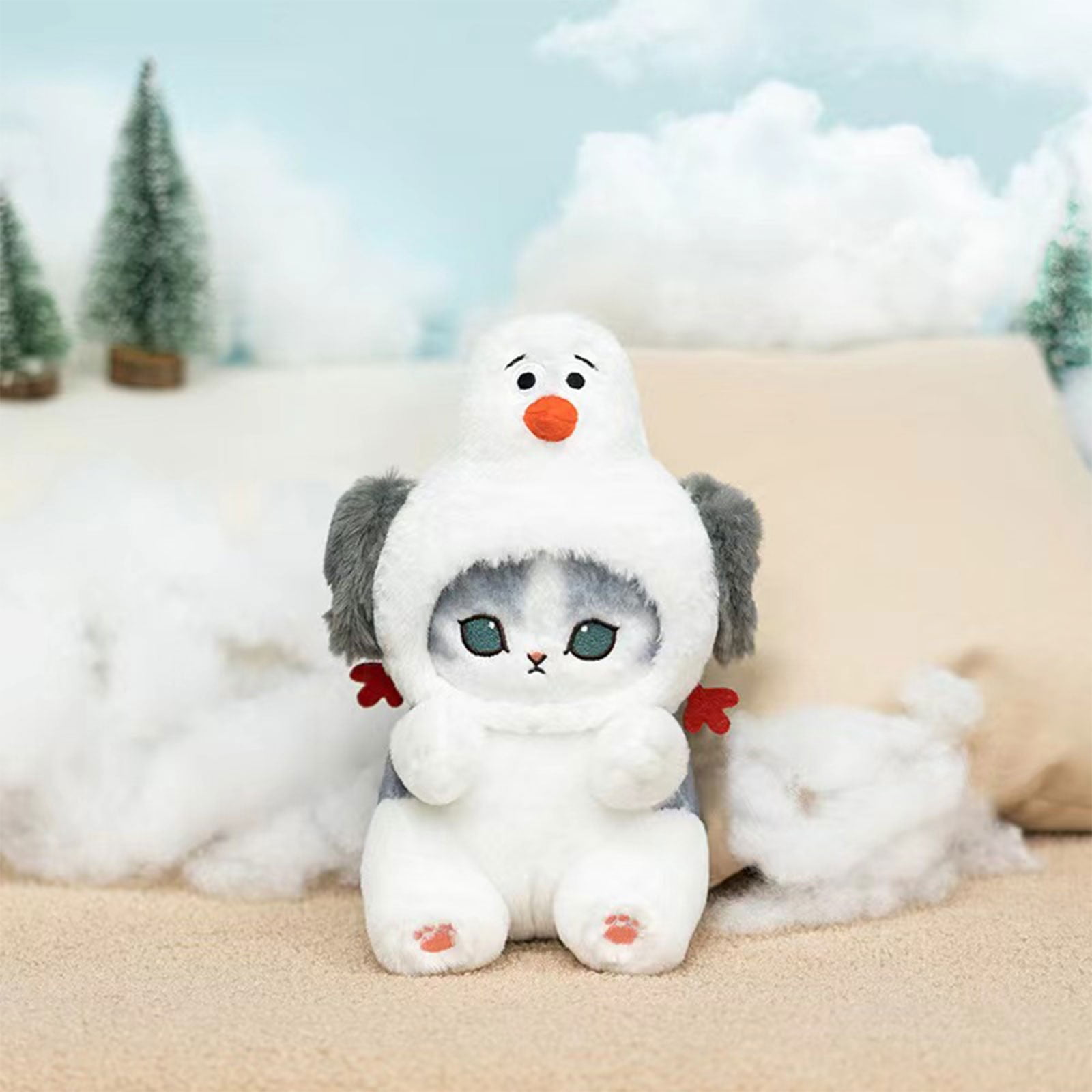 Mofusand Cat Plush Toy, Mofusand Potato Shark Nyan Mascot, Cute Shark Cat Plush Toy, Soft ...