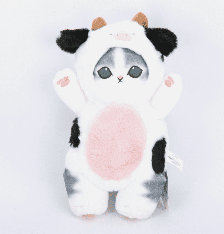 Mofusand Costume Cat Doll Soft Stuffed Plush Cow Cat 20" Pillow Cute ...
