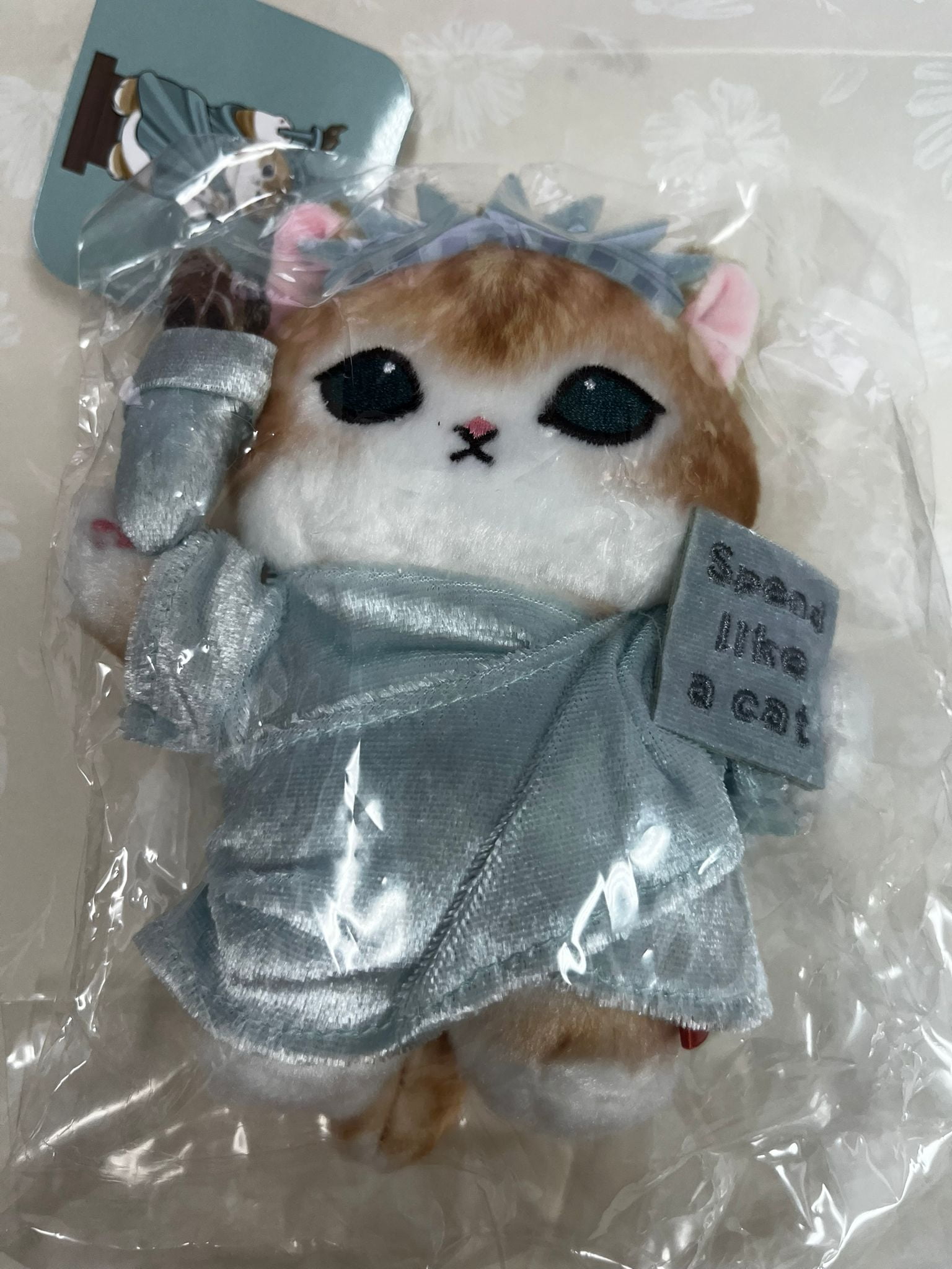 Mofusand Mofumofu Journey Statue of Liberty Meow Keychain Mascot ...