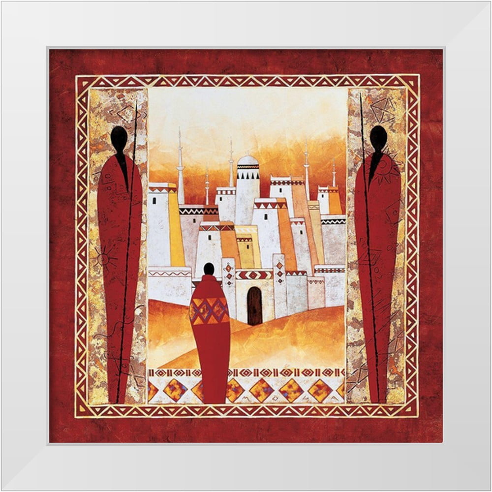 Moga 12x12 White Modern Wood Framed Museum Art Print Titled - Les ...