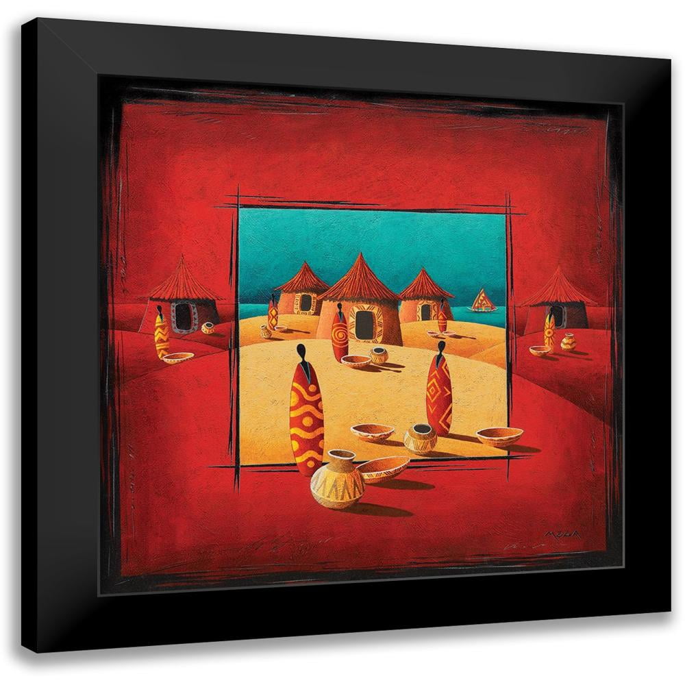 Moga 15x15 Black Modern Framed Museum Art Print Titled - Serenite ...