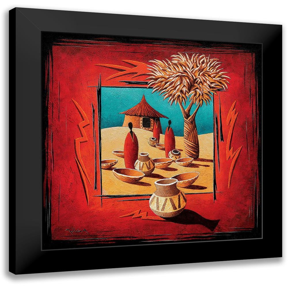 Moga 20x20 Black Modern Framed Museum Art Print Titled - Larbre sacre - Walmart.com