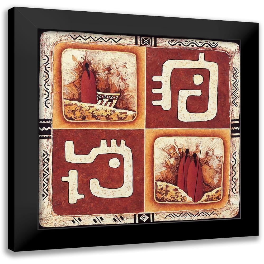 Moga 20x20 Black Modern Framed Museum Art Print Titled - Morceaux ...