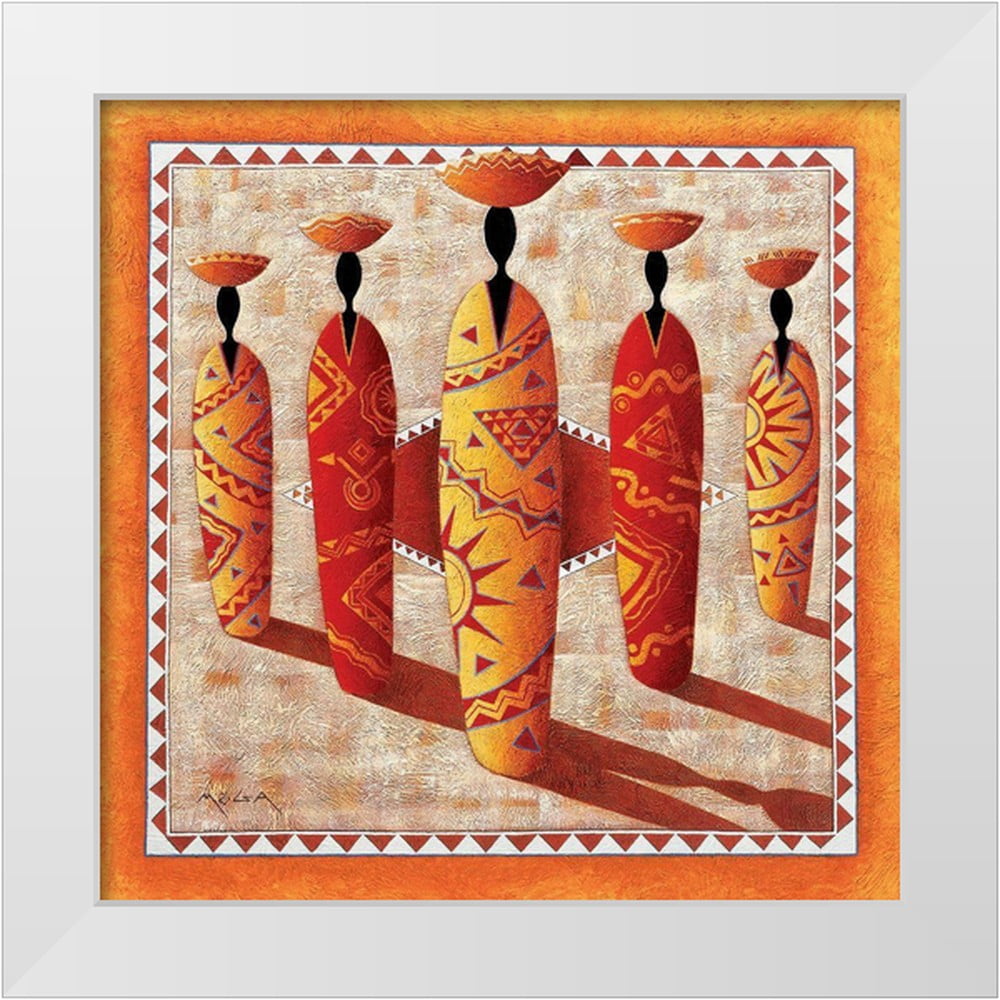 Moga 20x20 White Modern Wood Framed Museum Art Print Titled - Ethnic ...
