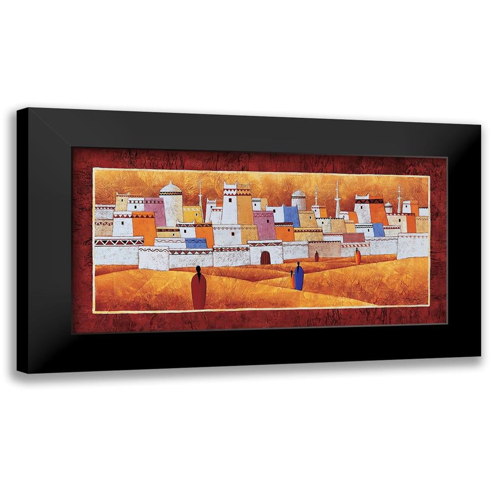 Moga 24x14 Black Modern Framed Museum Art Print Titled - Cite du sud ...