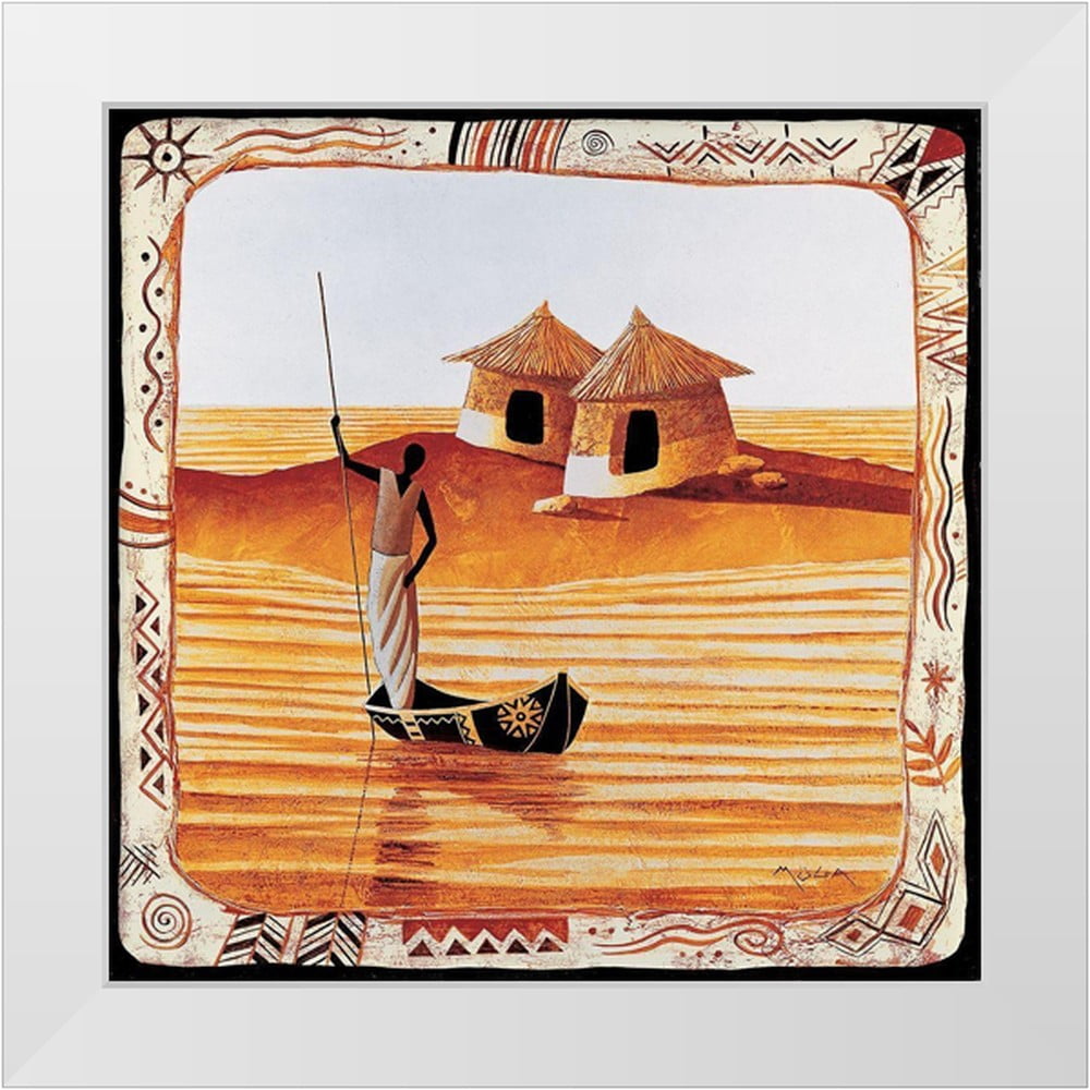 Moga 26x26 White Modern Wood Framed Museum Art Print Titled - Le ...