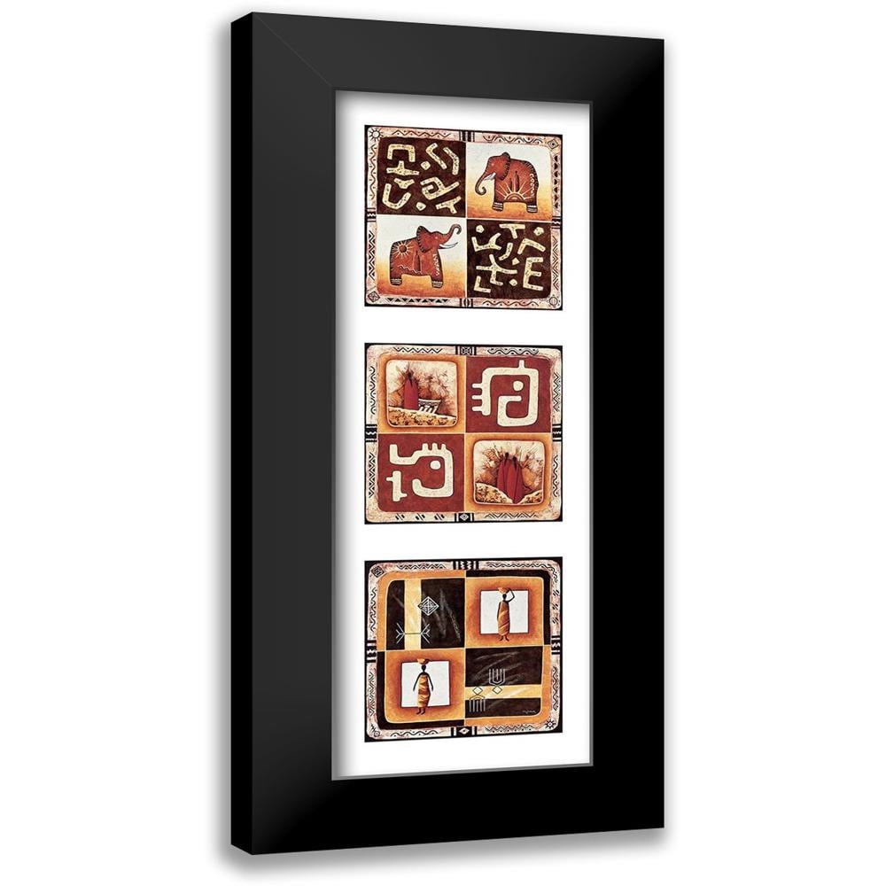 Moga 9x18 Black Modern Framed Museum Art Print Titled - Composition ...