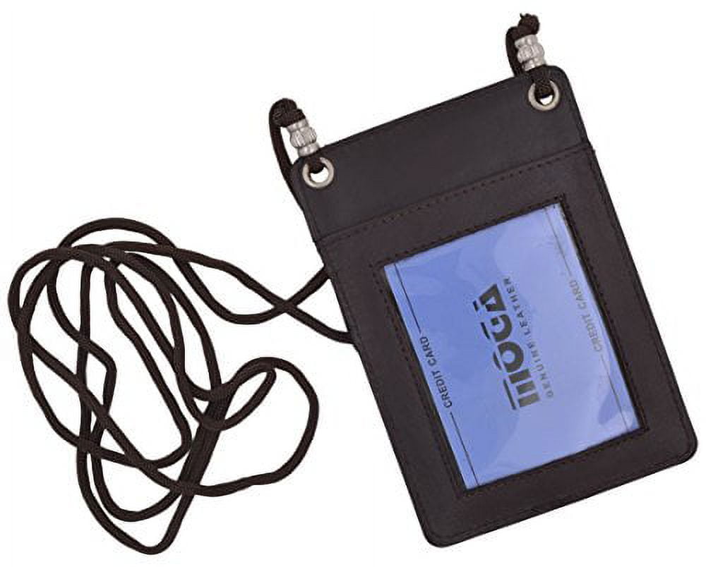 Moga Genuine Leather Credit Card Holder Neck-holder Business ID Badge ...