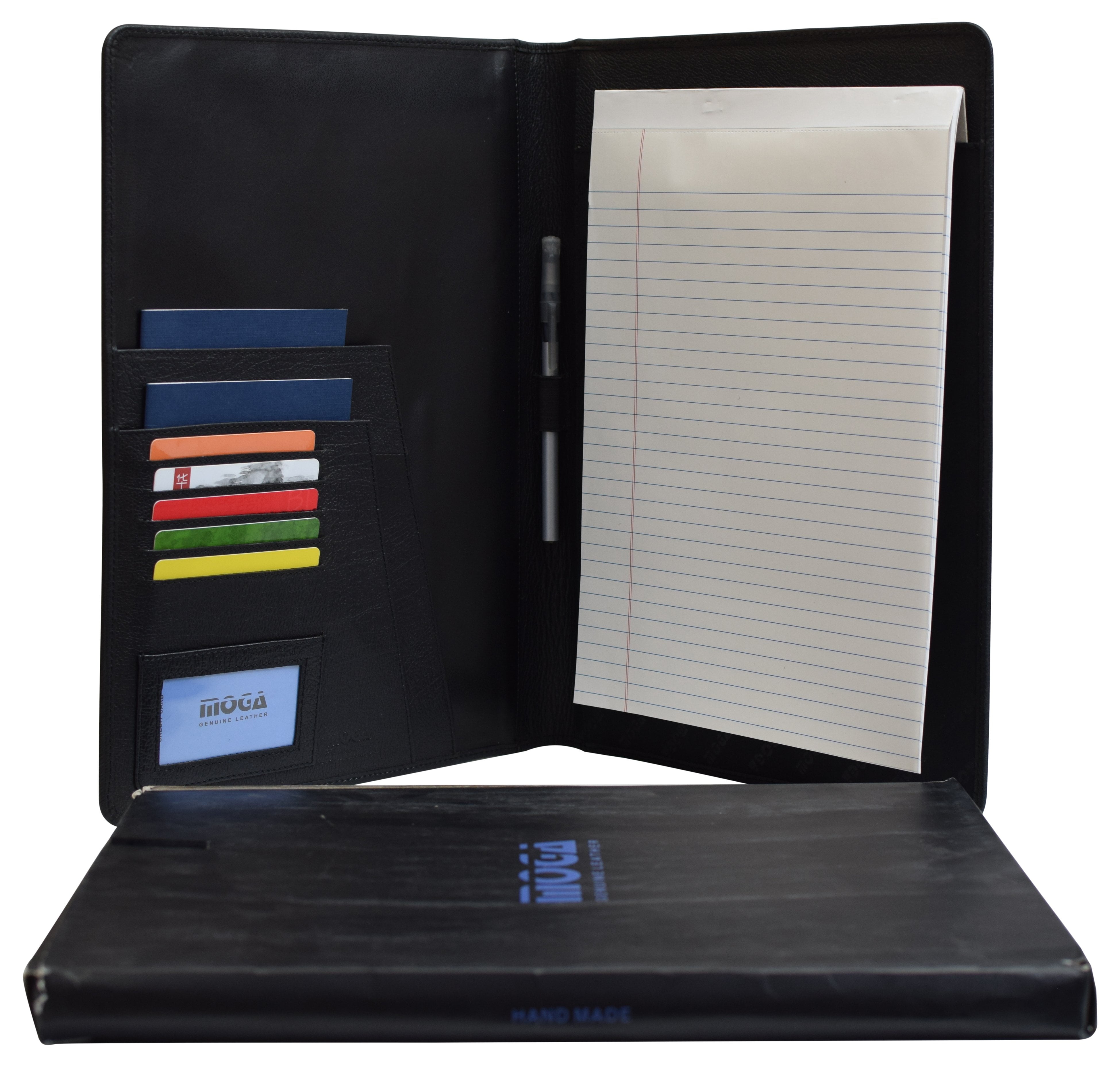 Moga Genuine Leather Travel Writing Pad Portfolio Business Case ...