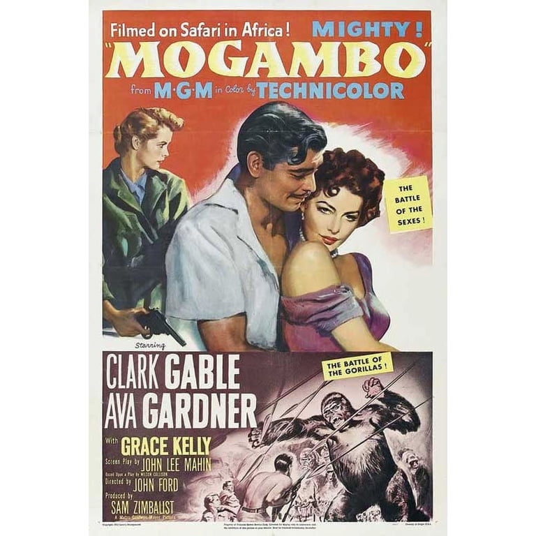 Mogambo Poster Clark Gable Trading Card Ava Gardner Mogambo Classic