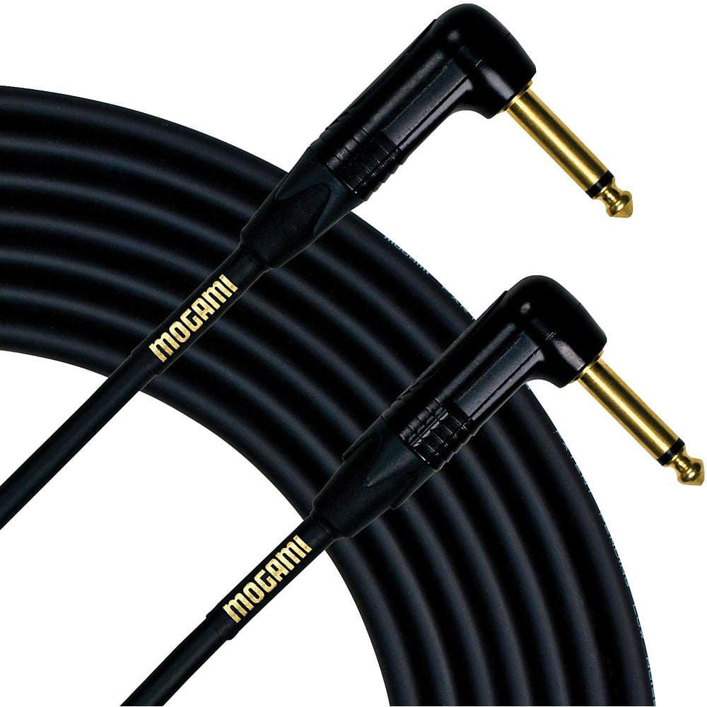 Mogami Gold Right Angle to Right Angle Instrument Cable 25 ft ...