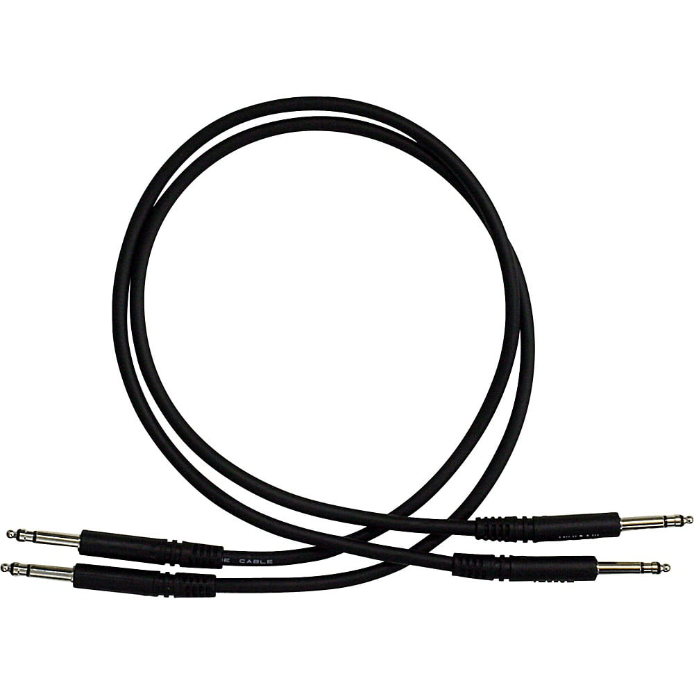Mogami Gold Series 18" TT Patch Cables - Pair Black 18 in. - Walmart.com