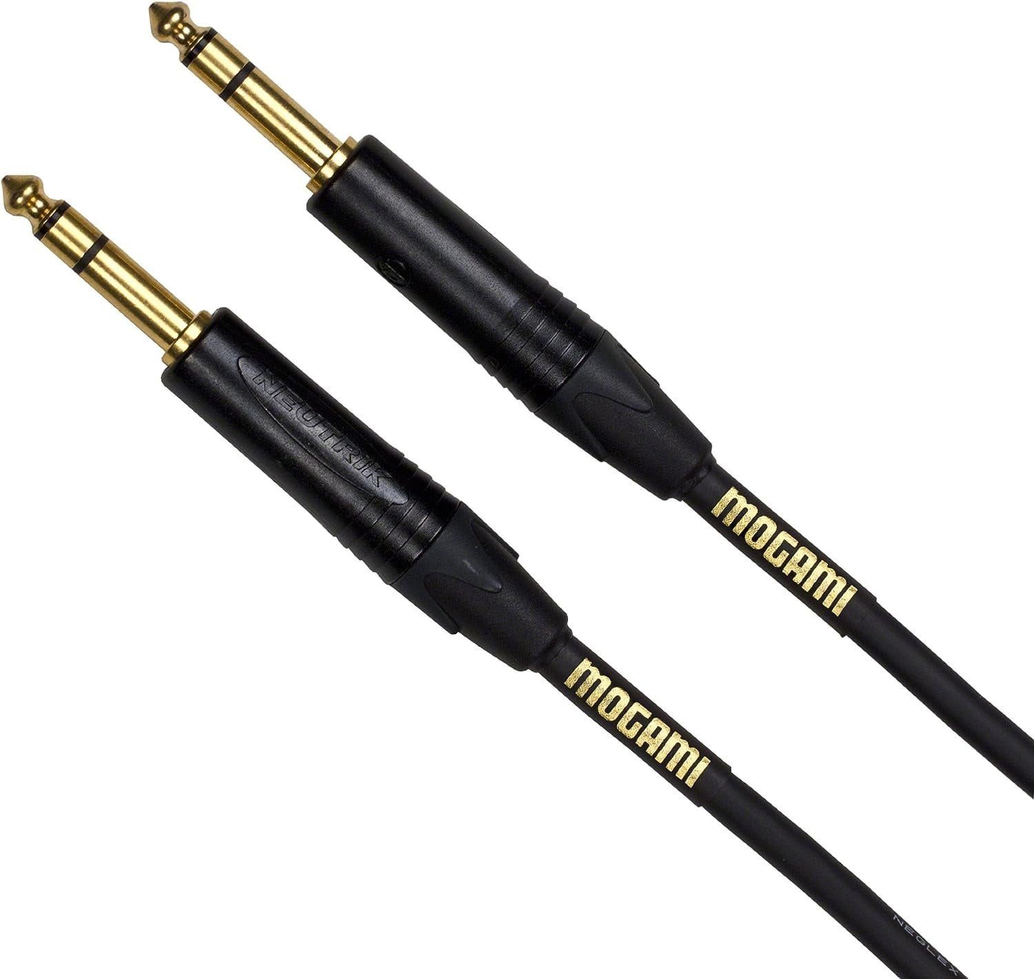 Mogami Gold TRS-TRS-50 Balanced Audio Patch Cable, 1/4" TRS Male Plugs ...