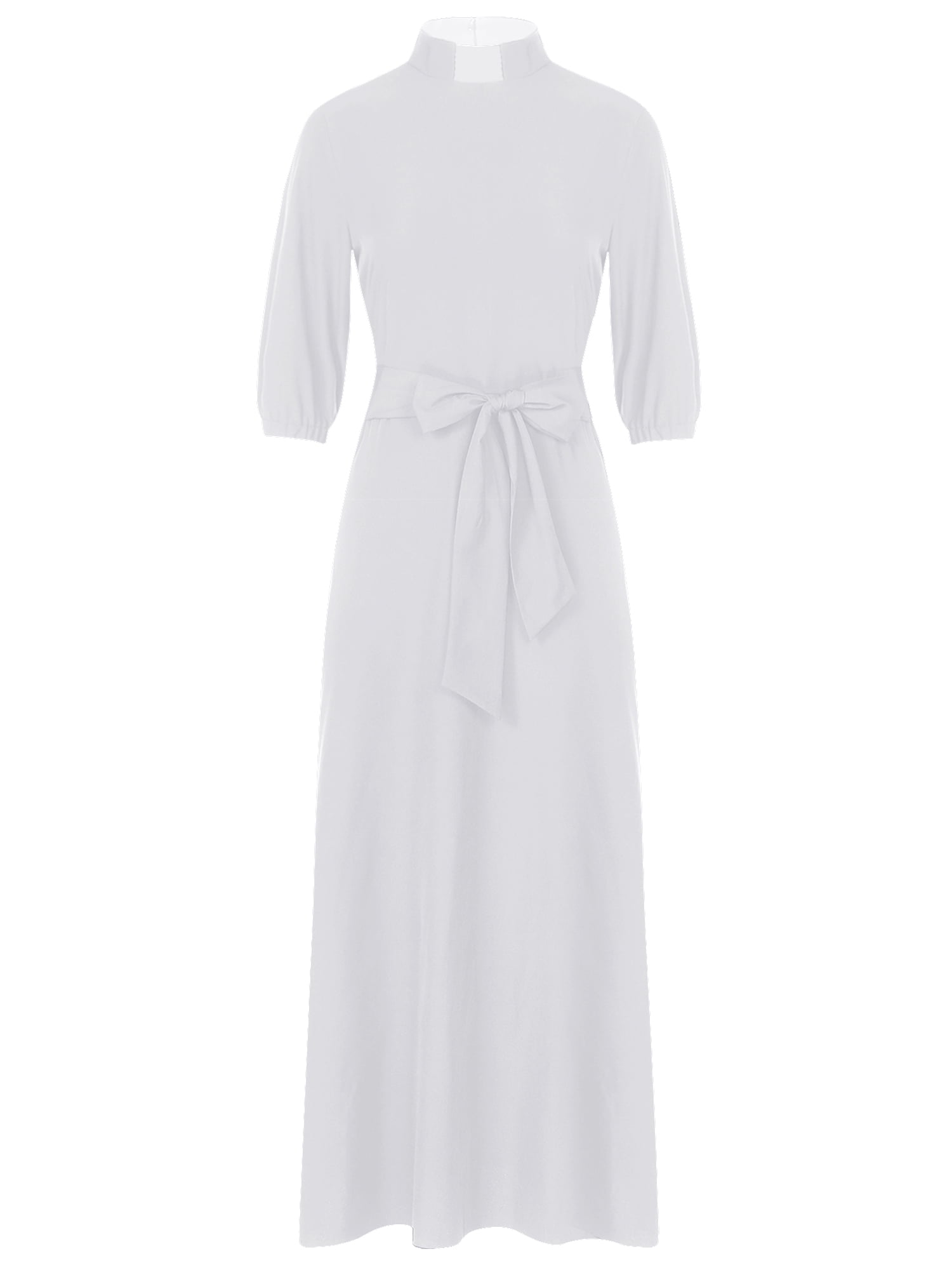 Moggemol Church Clergy Dress for Women Minister Elegant Half Sleeve ...