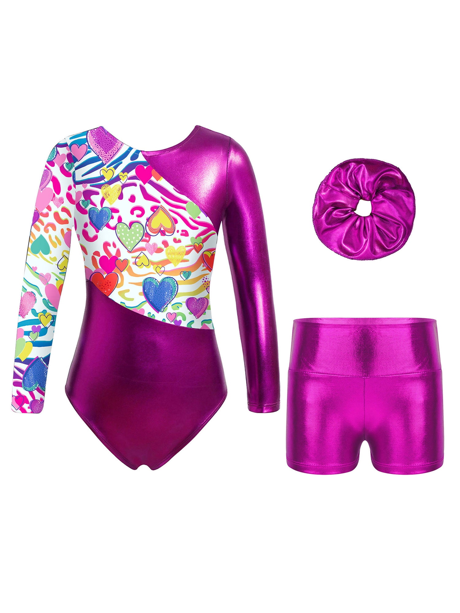 Moggemol Girls Leotards for Gymnastics Dance Figure Ice Skating ...