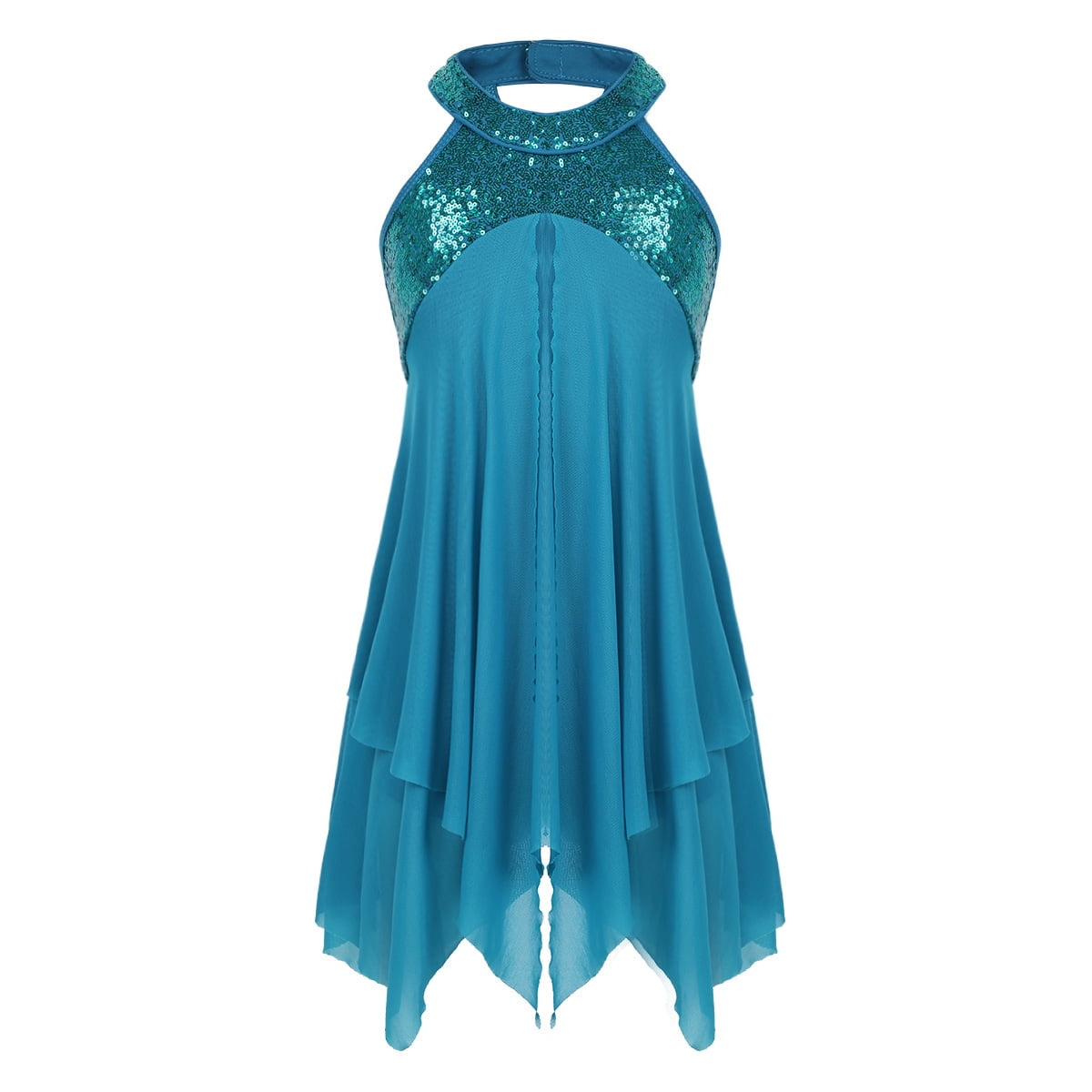 Moggemol Kids Girls Halter Ballet Dance Dress Leotard Costume Ballerina ...